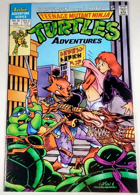 TEENAGE MUTANT NINJA Turtles Adventures TMNT No. #29 Feb 1992 Archie ...