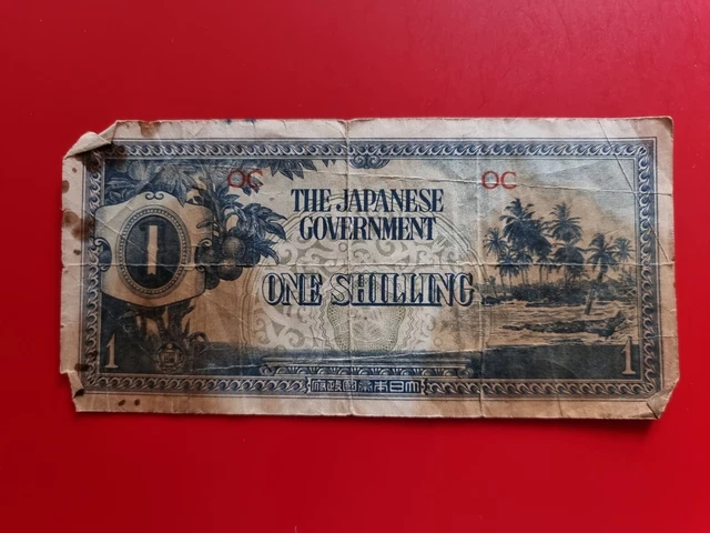 WWII JAPANESE OCCUPATION Invasion Banknote 1 Shilling $10.00 - PicClick AU