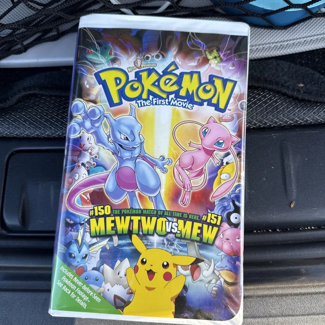 POKEMON: THE FIRST Movie (VHS,1998) MEWTWO vs. MEW Warner Bros Nintendo ...