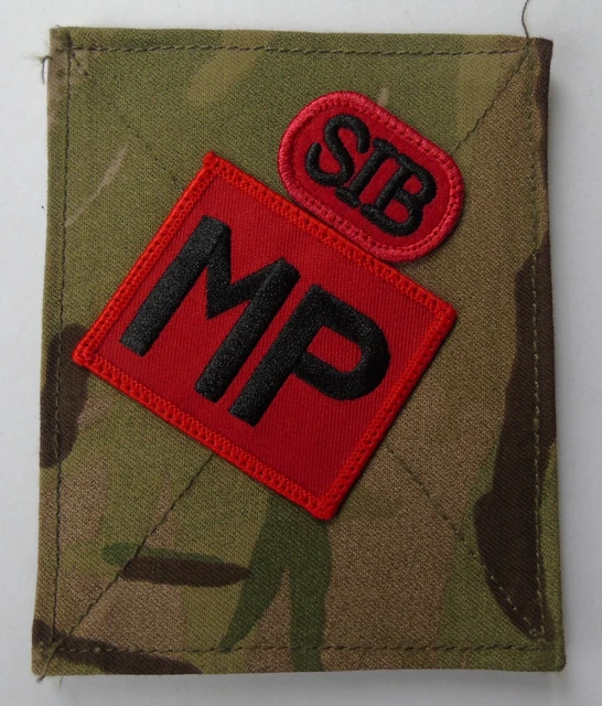 BRITISH ARMY ROYAL Military Police SIB Blanking Panel & Badge - RMP £8. ...