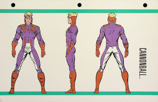 1980'S CANNONBALL VINTAGE Marvel Super Villians/Heroes Biography Print ...