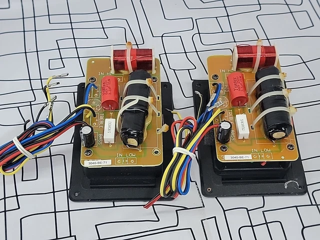 PAIR OF GALE 30 Series 3040 Loudspeaker Crossovers & Terminals Bi Wire ...