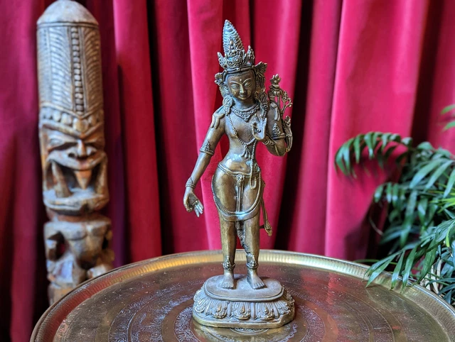 LARGE ANTIQUE INDONESIAN Dewi Sri Statue £240.00 - PicClick UK