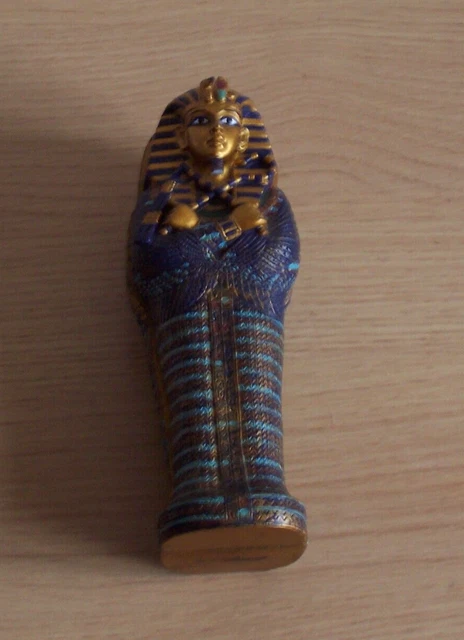 ANCIENT EGYPTIAN COLLECTABLE Sarcophagus with Mummified Tutankhamun ...