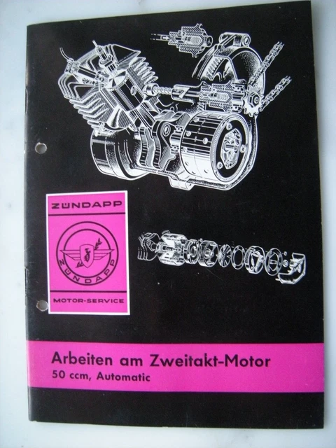 ZÜNDAPP MOFA MOPED Arbeiten am Zweitaktmotor 50 ccm Automatic 248 EUR 9 ...