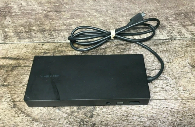 HP ELITE USB-C Docking Station USB 3.0 Ethernet HDMI DisplayPort ...