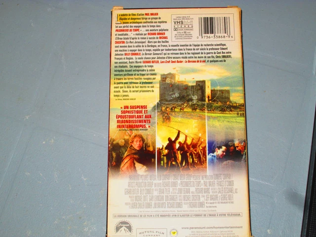 PRISONNIERS DU TEMPS/ Timeline (VHS)(French) Paul Walker Testé $4.44 ...