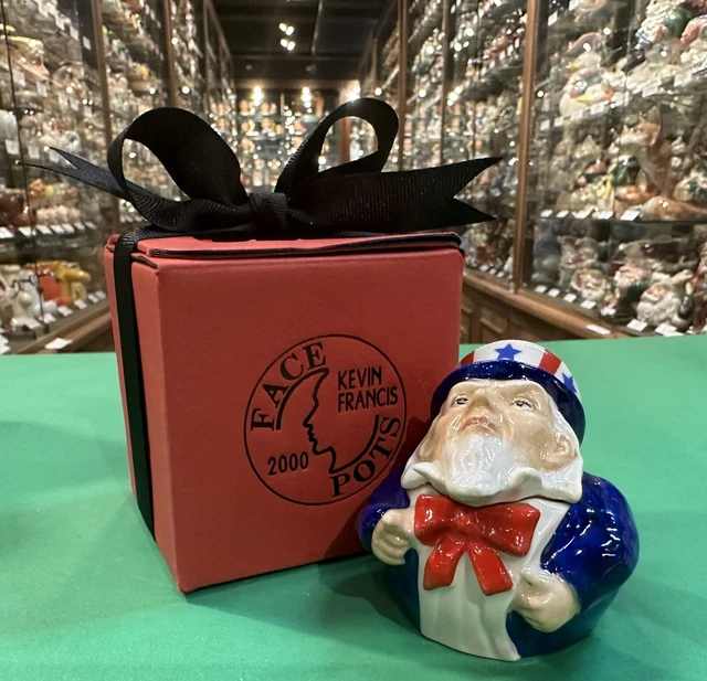 KEVIN FRANCIS FACE Pots- The 4th of July Uncle Sam! New w/box $28.68 ...
