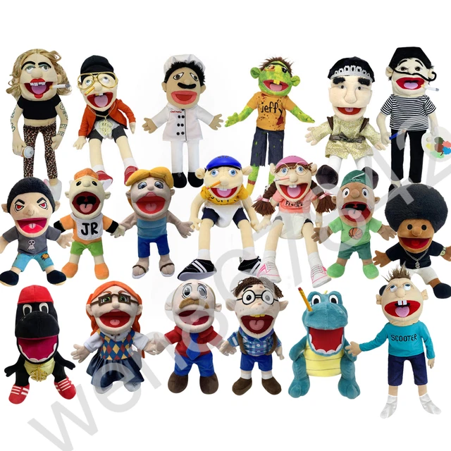60 CM JEFFY Hut Handpuppe Jeffy Plüschtiere Jeffy Papa Mama Stofftier ...