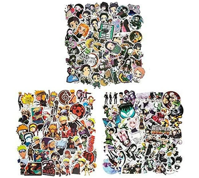 NEW! DEMON SLAYER, Hunter X Hunter, Naruto Stickers / 152 Pieces Decals ...
