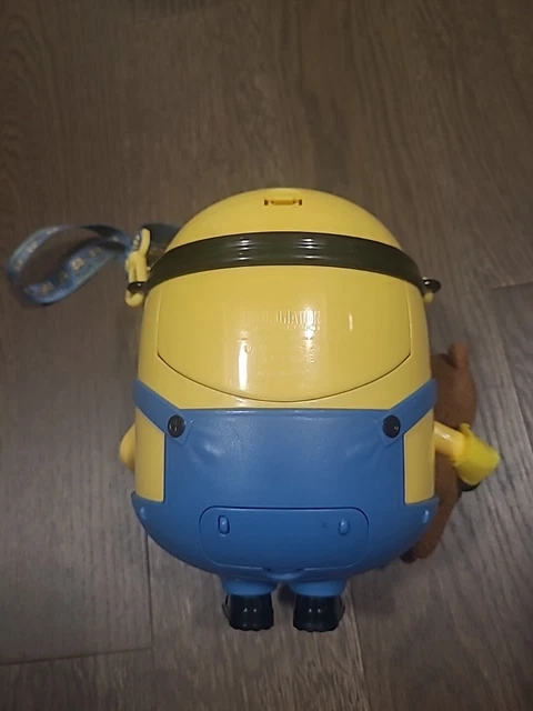 UNIVERSAL STUDIOS MINION Bob With Tim The Teddy Bear popcorn bucket $25 ...