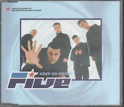 FIVE (POP) KEEP On Movin CD Europe Rca 1999 with poster b/w how do ya ...