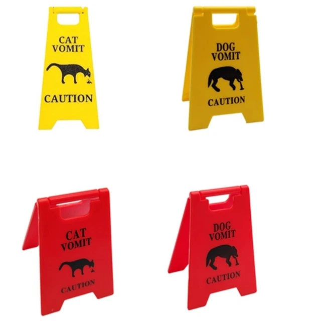 CATS AND DOG Vomit Notice Sign Great For Pet Friendly Space Best Cats ...