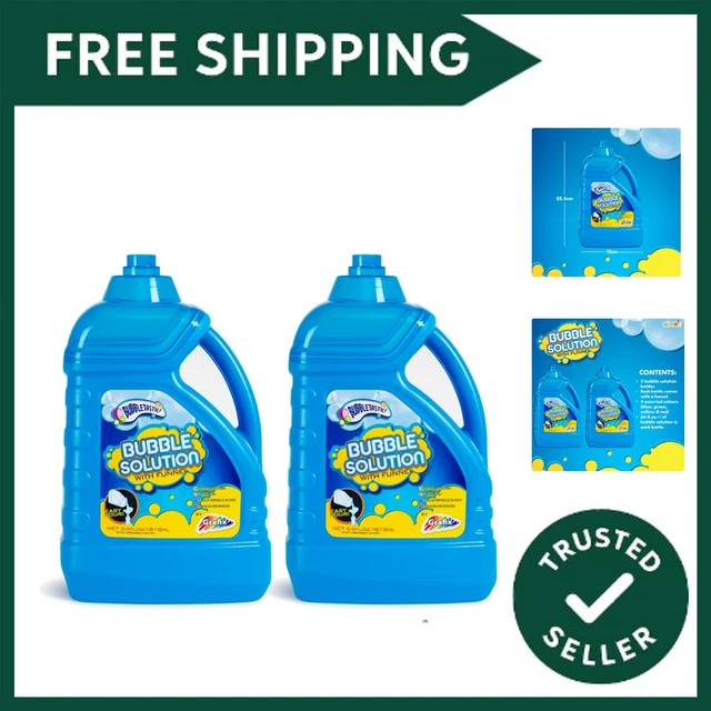 BUBBLE SOLUTION 2-PACK | 3.6L Total | Large Bubble Mixture for Machines & Wan... £25.99 ...
