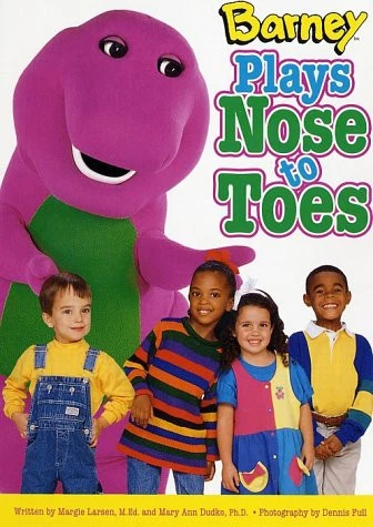 BARNEY PLAYS NOSE TO TOES By Margie Larsen & Mary Ann Dudko Excellent ...