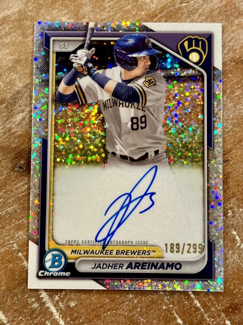 2024 BOWMAN JADHER Areinamo Rifrattore Speckle 1° Cromo Prospect Auto /299 EUR 1,15 - PicClick IT
