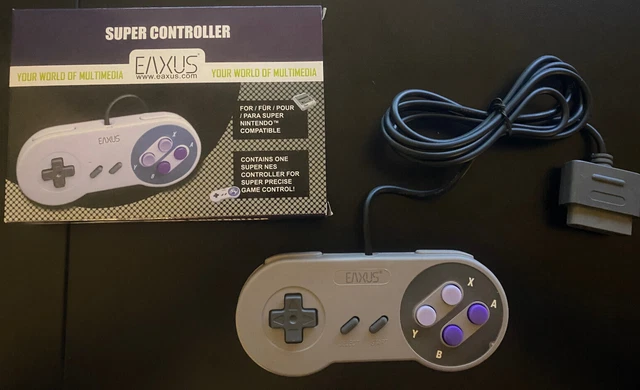 EAXUS® SUPER NINTENDO Controller, SNES Joypad, SNES Gamepad (wie neu ...