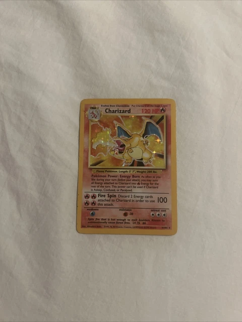 POKÉMON TCG CHARIZARD Base Set 4/102 Holo Unlimited Holo Rare Charizard ...