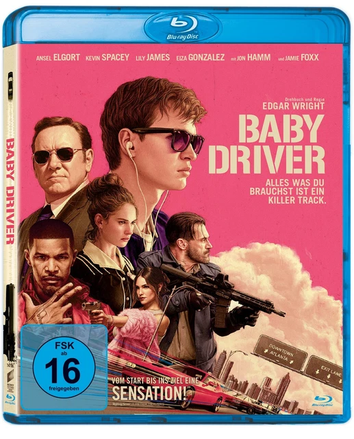 BABY DRIVER - ELGORT ANSEL - J (Blu-ray) Ansel Elgort Kevin Spacey ...