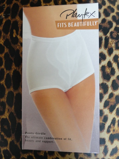 PLAYTEX FITS BEAUTIFULLY White Panty Girdle Style 2755 Size 4XL Waist ...