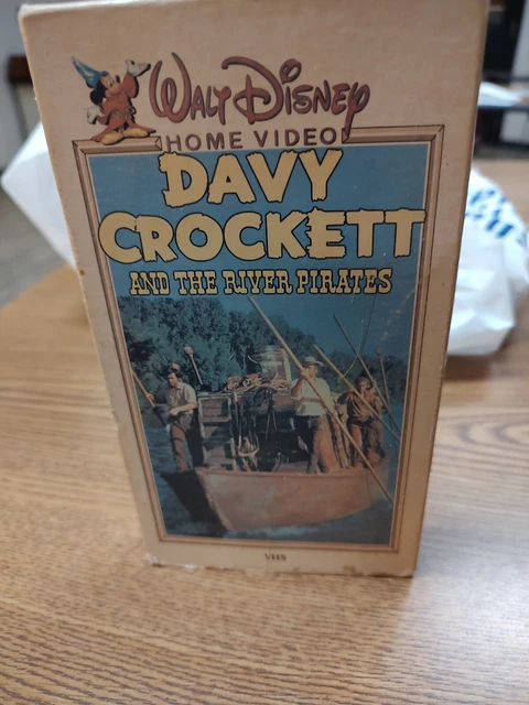 DAVY CROCKETT AND The River Pirates (VHS, 1986) Walt Disney Early Print ...