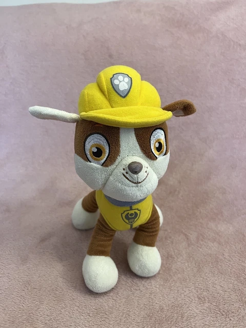 RUBBLE PAW PATROL Yellow Plush Soft Toy Dog Puppy Gift Nickelodeon 11 ...