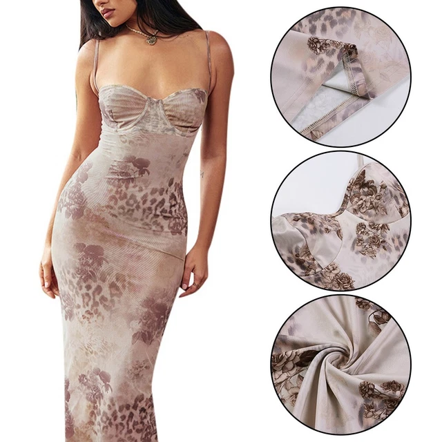 ROBE SANS DOS l gante sangle spaghetti pour femmes l gante robe club fe EUR 32,06 - PicClick IT