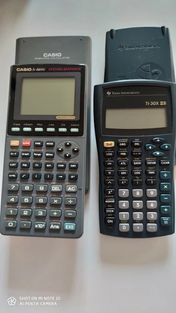 CALCULATRICES TI-30X IIB (la casio est vendue) EUR 9,00 - PicClick FR