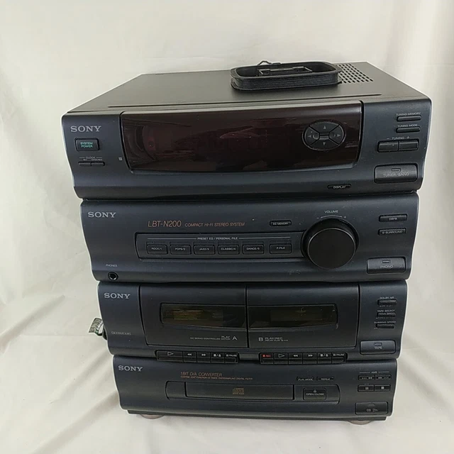 SONY LBT-N200 STEREO System - CD Player And Radio Work Fine Cassette ...