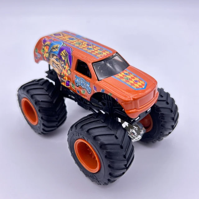 MONSTER JAM JESTER Monster Truck 1:64 Red Rims Hot Wheels EUR 10,90 ...