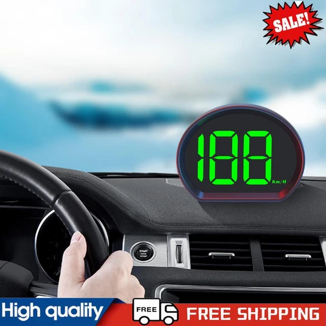 3 INCH GPS Heads Up Display Big Fonts GPS Speedometer High-Definition ...