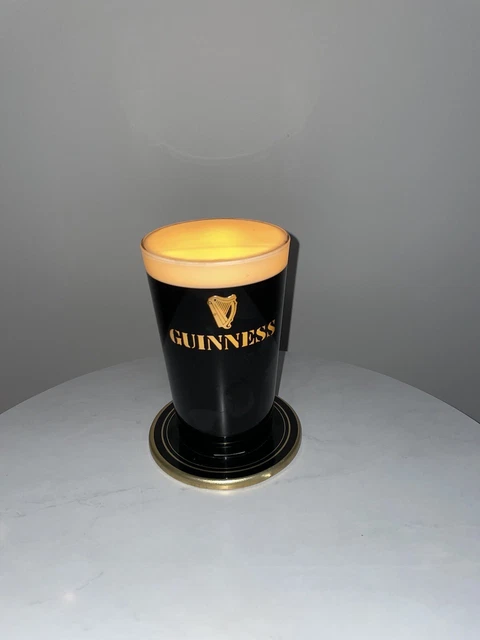 RARE GUINNESS ILLUMINATED Bar Top Pub Pump Font Sign Advertising Beer ...