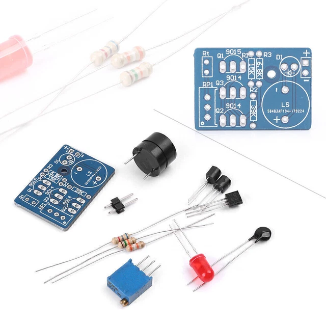 1PC ELECTRONIC TEMPERATURE Control Components DIY Kit Sound Light Alarm ...
