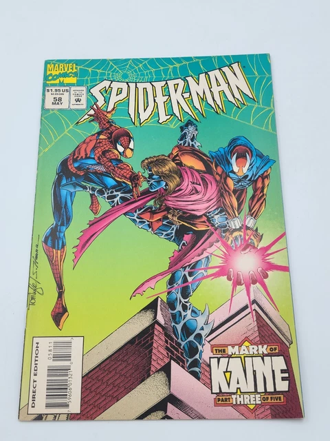 SPIDER-MAN #58 MARVEL Comics Modern Age The Mark of Kaine Part 3 of 5 ...