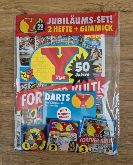 YPS HEFT 50 Jahre Jubiläums-Set ! 2 Hefte + Gimmick 01/25 Yps 1284 EUR ...