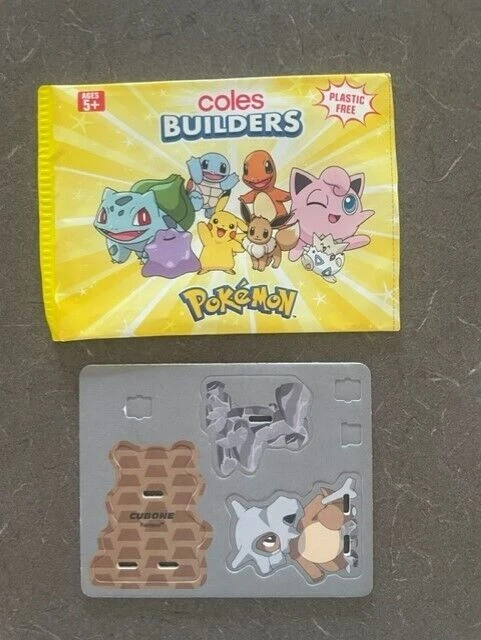 COLES POKÉMON BUILDERS 2024 Collectable Figure card Cubone $2.50 ...