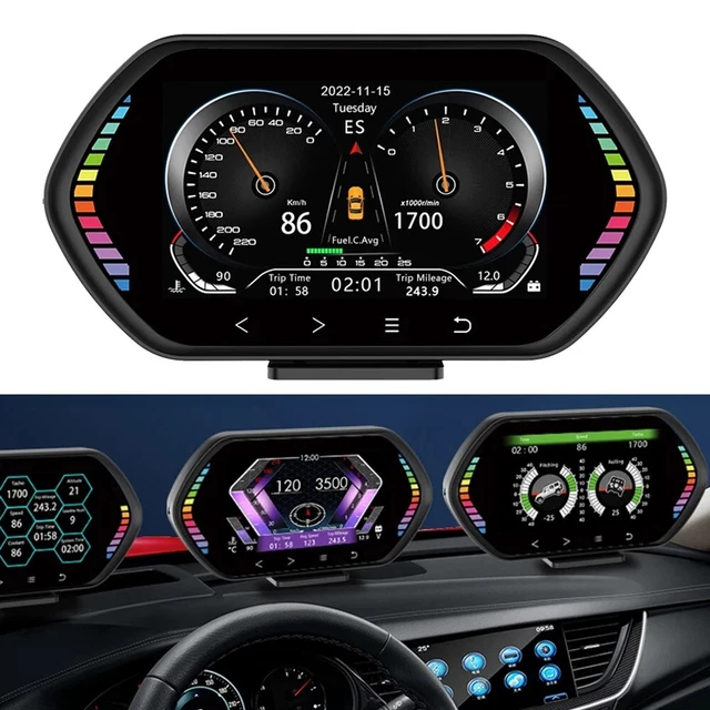 TACHIMETRO DIGITALE AUTO avanzato OBD2 heads up display con nuove ...