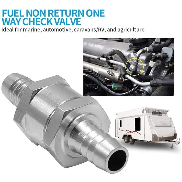6/8/10/12MM ALUMINIUM FUEL Line One Way Non Return Valve E0R4 Check ...