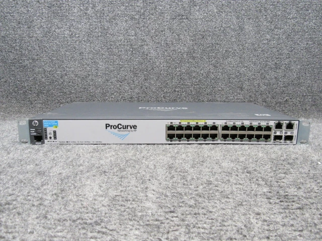 HP PROCURVE 2610-24 Model RSVLC-0701C Network Switch PoE Integrated 24 ...