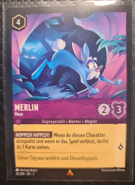 DISNEY LORCANA TCG Merlin Tragischer Held Non-HOLO 52/204 NM EUR 2,59 ...