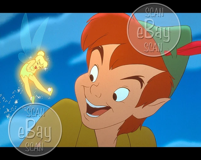 RARE! WALT DISNEY'S PETER PAN Cartoon 8 X 10 Color Photo TINKERBELL ...