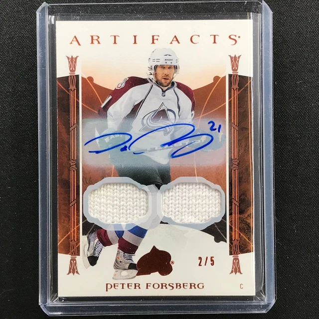 2022-23 ARTIFACTS NHL PETER FORSBERG Autograph Material Patch Auto ...