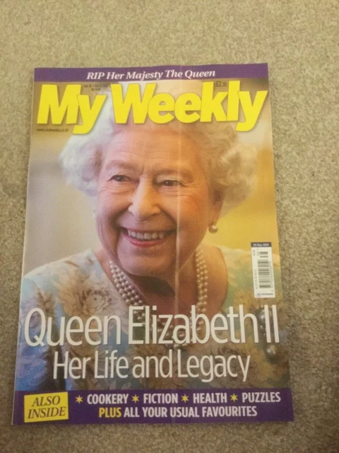 MY WEEKLY MAGAZINE QUEEN ELIZABETH II Royal Family 20-27 September 2022 ...