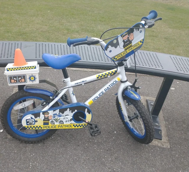 APOLLO POLICE PATROL Kids Bike - Halfords £50.00 - PicClick UK