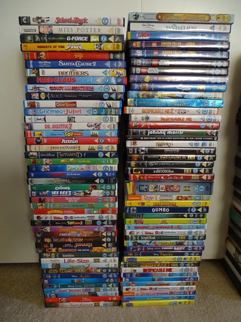 JOB LOT BUNDLE over 90 kids U/PG DVDs, films and TV sets. All profits ...