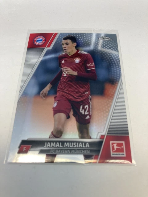 TOPPS BUNDESLIGA CHROME 2021-2022 Jamal Musiala Base #84 £2.65 ...