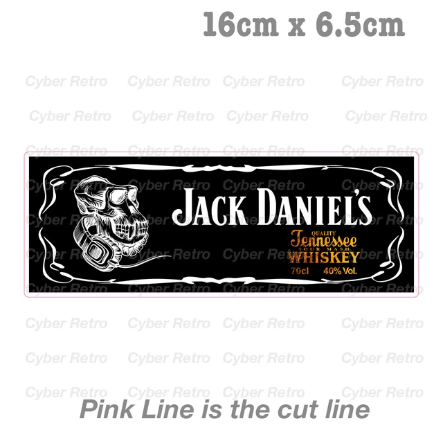 JACK DANIELS WHISKEY Music Skull Logo - Fridge Bar Decal Sticker EUR 4 ...