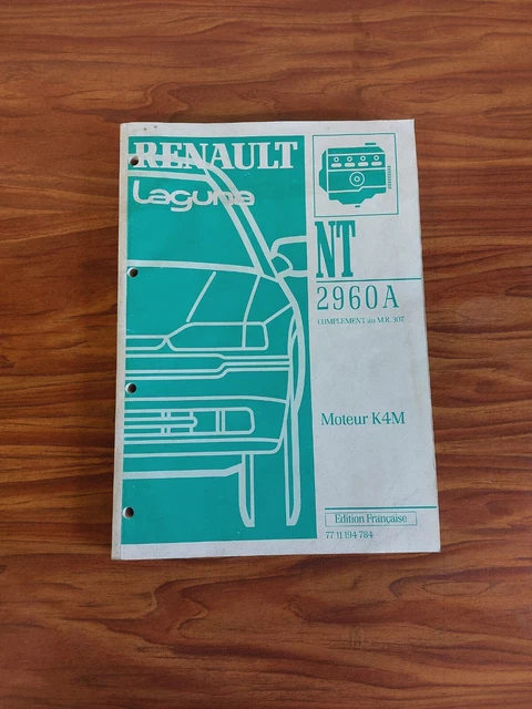 RTA REVUE MANUEL technique Renault Laguna 1 Moteur 1.6 K4M NT2960A EUR 18,50 - PicClick FR