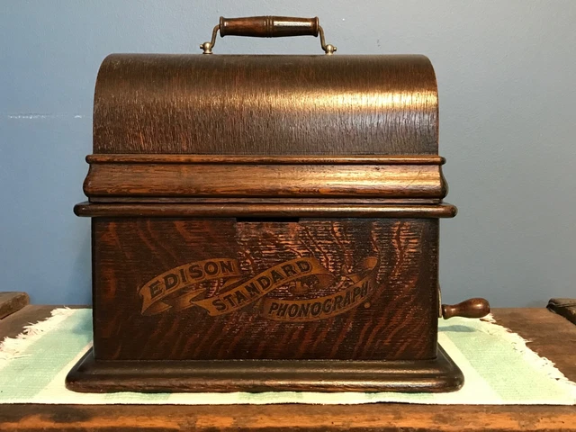 EDISON STANDARD CYLINDER Talking Machine w/ 2-4 gearing and C ...