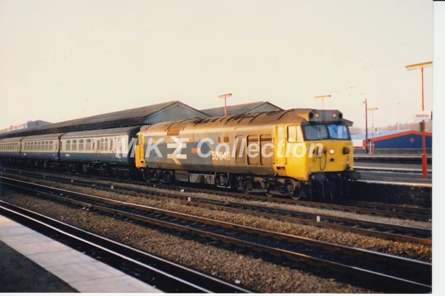 RAIL PHOTO CLASS 50 50048 @ Reading 10:00 Penzance - Paddington 3/1/87 ...